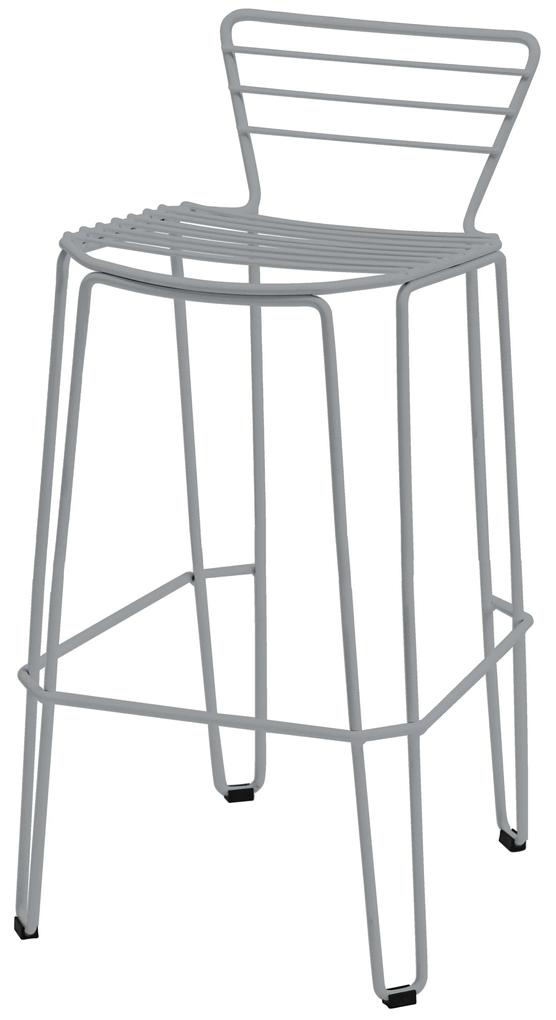 ISIMAR - Barová židle MENORCA vysoká - světle šedá