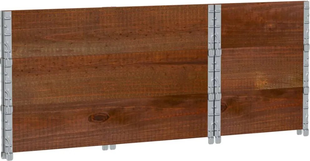Zahradní truhlík hnědý 100 x 50 cm masivní borové dřevo 3295430