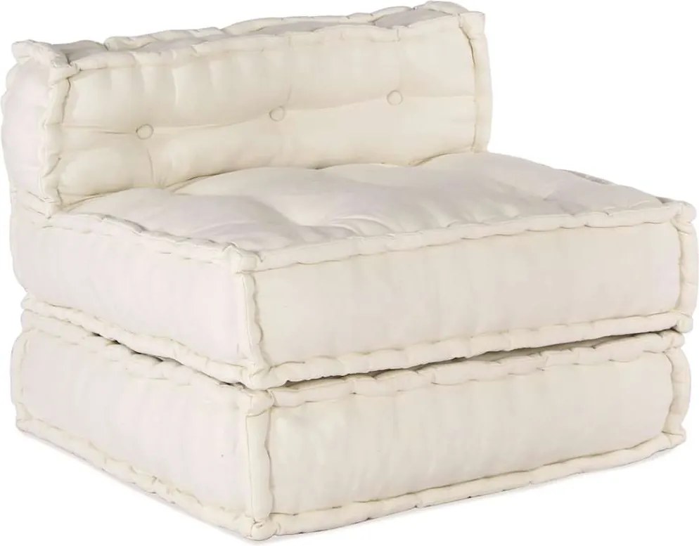 Modulová pohovka Textil Krémová 210 x 140 x 56 cm 3315064