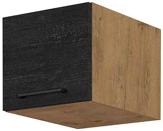 Horní kuchyňská skříňka Virion 40 NAGU 36 1F (dub lancelot + tmavé dřevo). 1046309