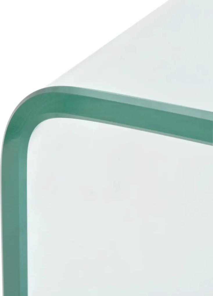 vidaXL Konferenční stolek tvrzené sklo 98x45x30 cm čiré [244189]
