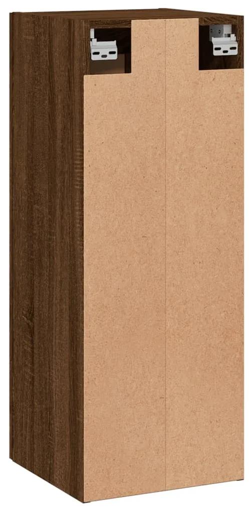 Nástěnná skříňka hnědý dub 34,5 x 34 x 90 cm kompozitní dřevo