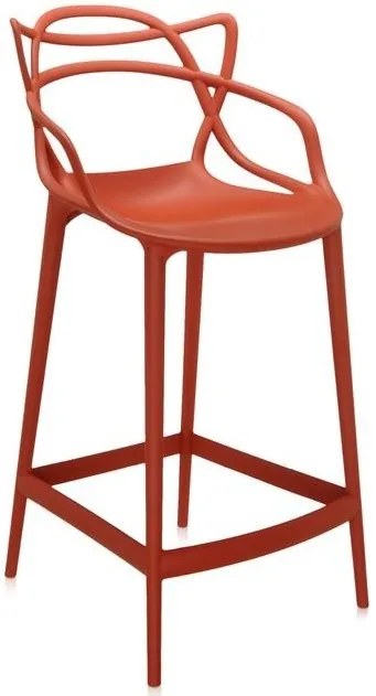 Kartell - Barová židle Masters vyšší, oranžová