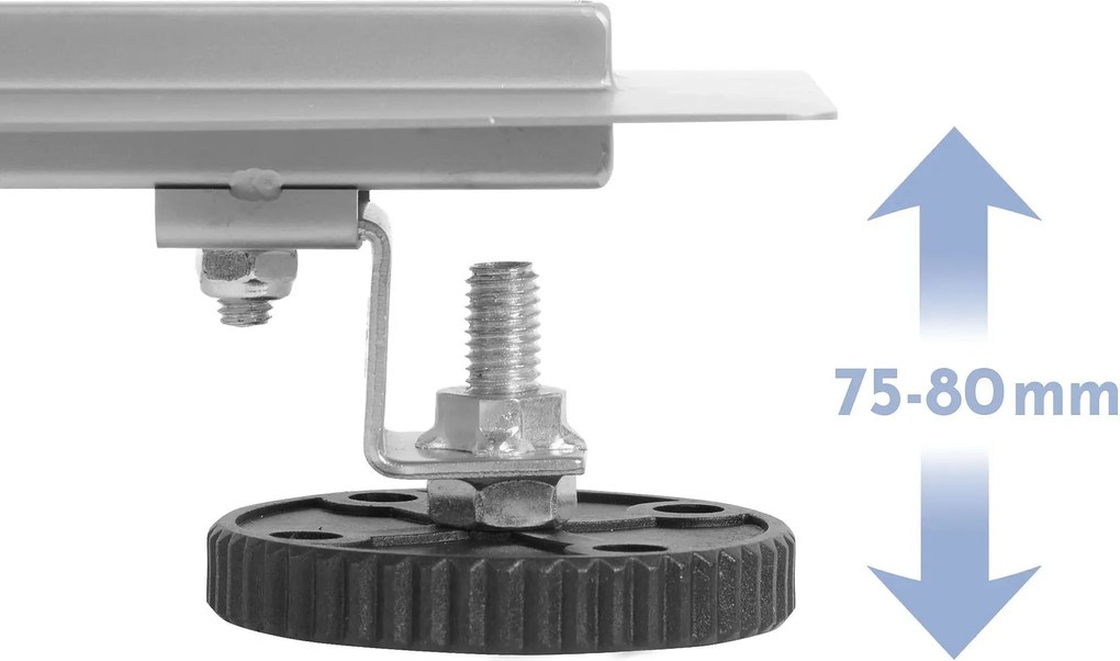 Rea Filo, odtokový žlab 80cm, ocelová, KPL-G6802