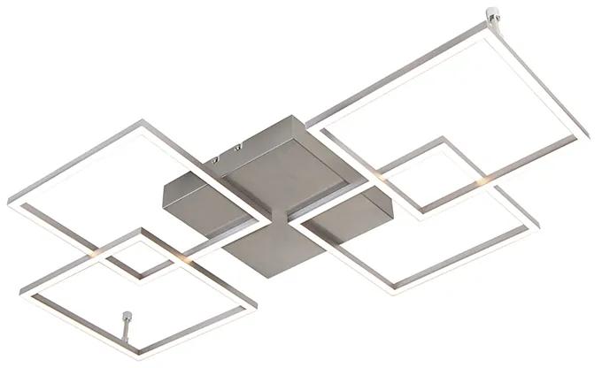 Designové stropní svítidlo z oceli včetně LED a stmívače - Plazas Mondrian