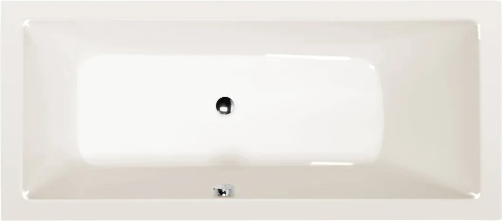 Polysan Mimoa obdélníková vana 170 x 80 x 39 cm akrylát ivory béžová 71713.40