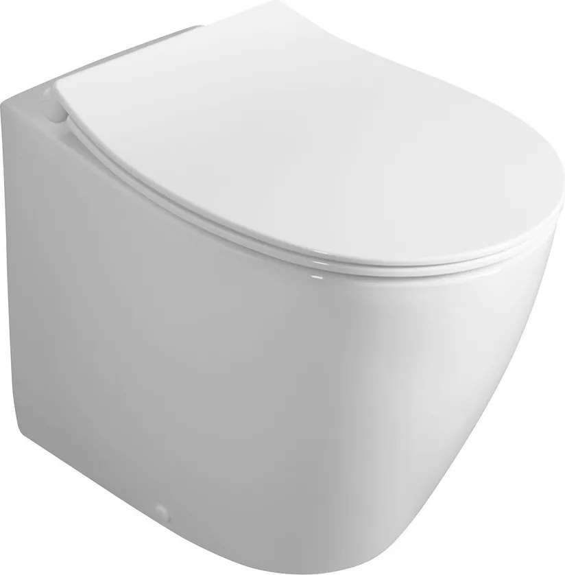 Isvea Isvea, SENTIMENTI WC mísa stojící, Rimless, 36x55cm spodní/zadní odpad, bílá, 10SM10004SV