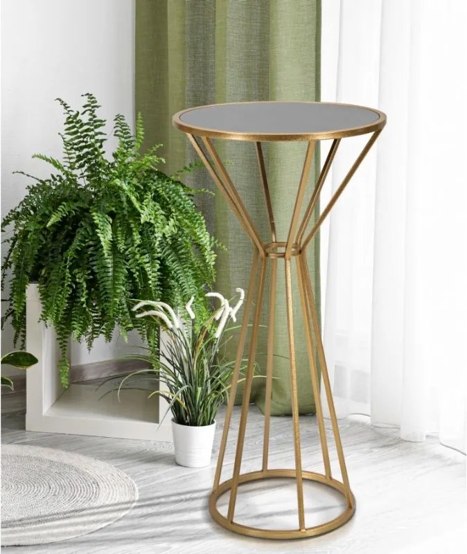 Designový odkládací stolek Hachirou 50 cm zlatý