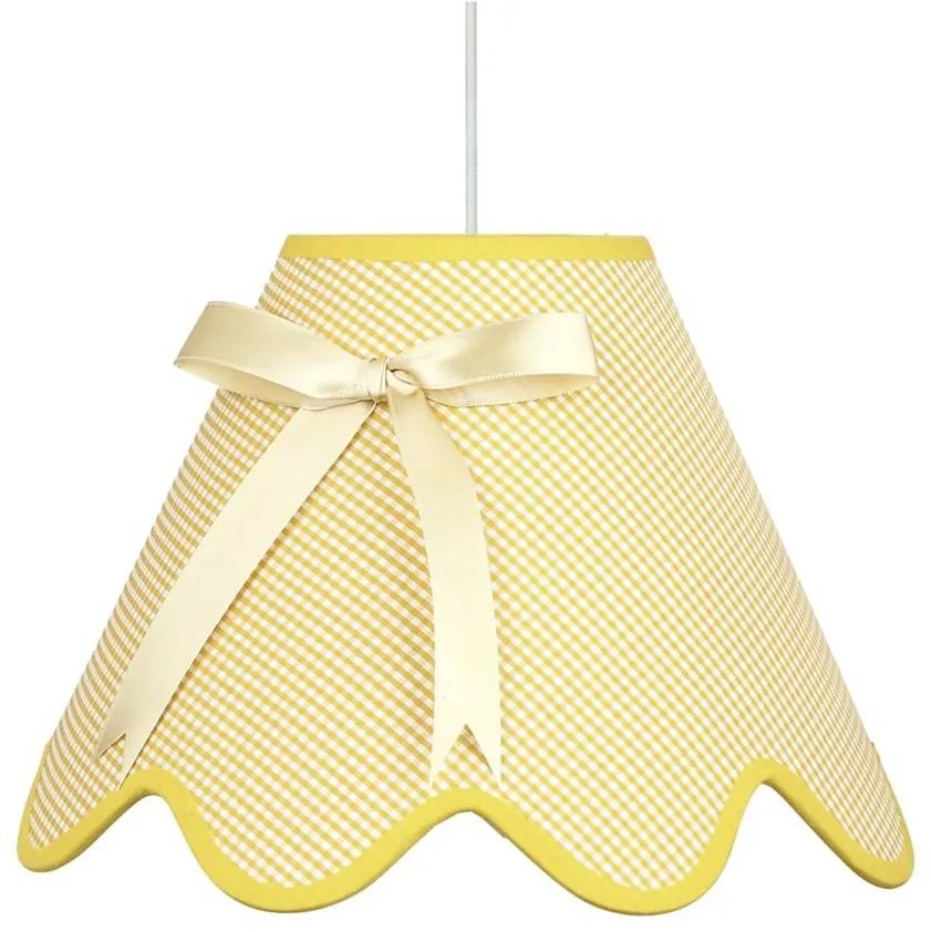 Žlutý závěsný lustr Lola pro žárovku E27  - Candellux