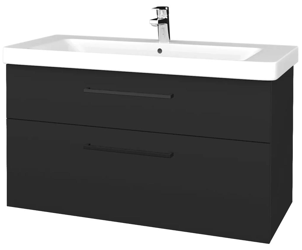 Dřevojas Koupelnová skříň Q MAX SZZ2 105 Varianta: D01 Beton / Úchytka T01 / D01 Beton