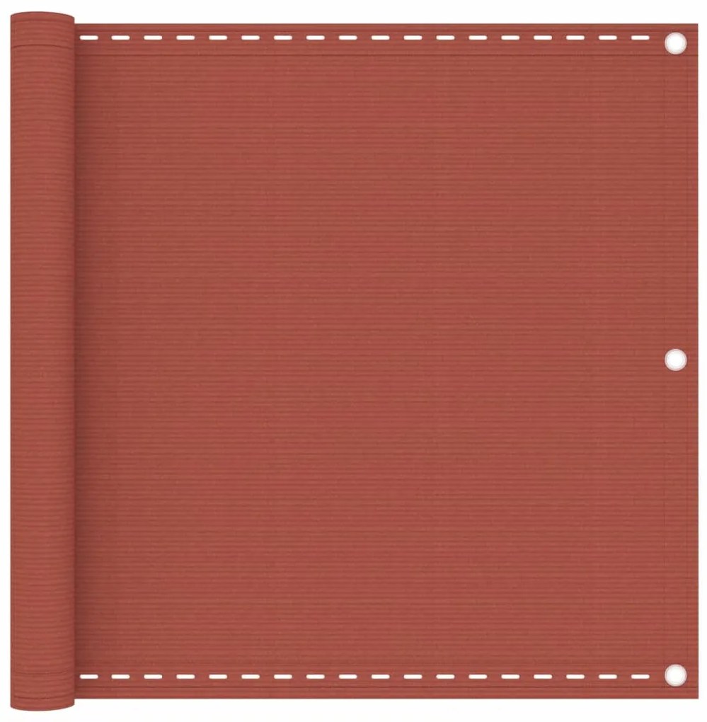 Balkonová zástěna terakota 90 x 300 cm HDPE 310948