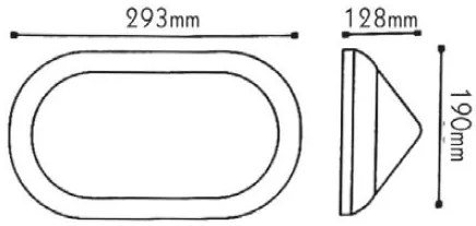 ACA Lighting Venkovní přisazené svítidlo HI5132 max. 40W/E27/IP45, šedé