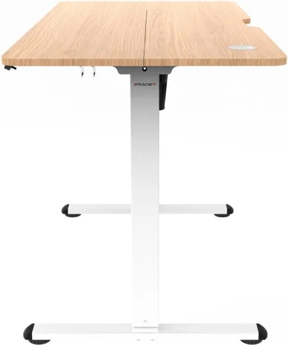 Autronic Elektricky nastavitelný pracovní stůl ELEVATE – bílá, dekor dub, 120x60 cm