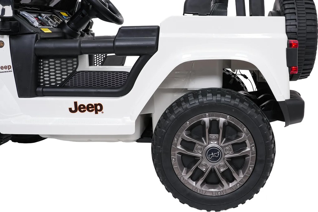 Ramiz Jeep Wrangler Rubicon LIFT elektrické autíčko pro děti bílé