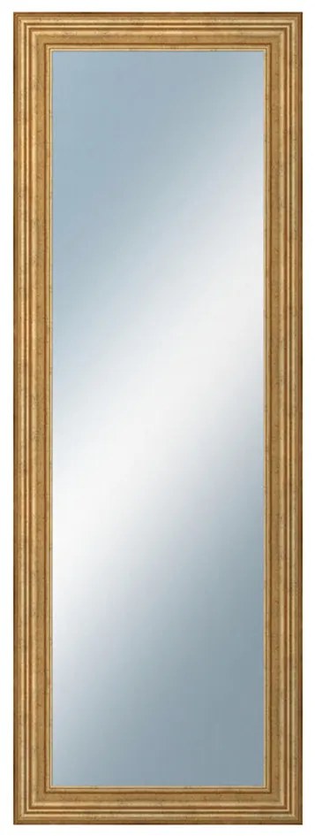 DANTIK - Zarámované zrcadlo - rozměr s rámem cca 50x140 cm z lišty HRAD zlatá patina (2822)