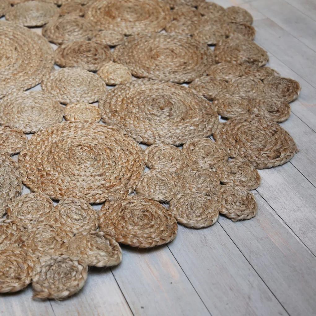 Přírodní jutový koberec Bruzino Ø125 cm | BIANO
