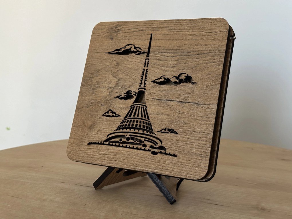 Li-Go "Ještěd" lampa 19x19cm provedení povrchu: dub