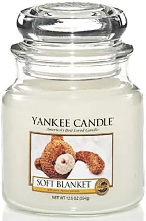 Vonná svíčka Yankee Candle Soft Blanket classic střední 411g/90hod