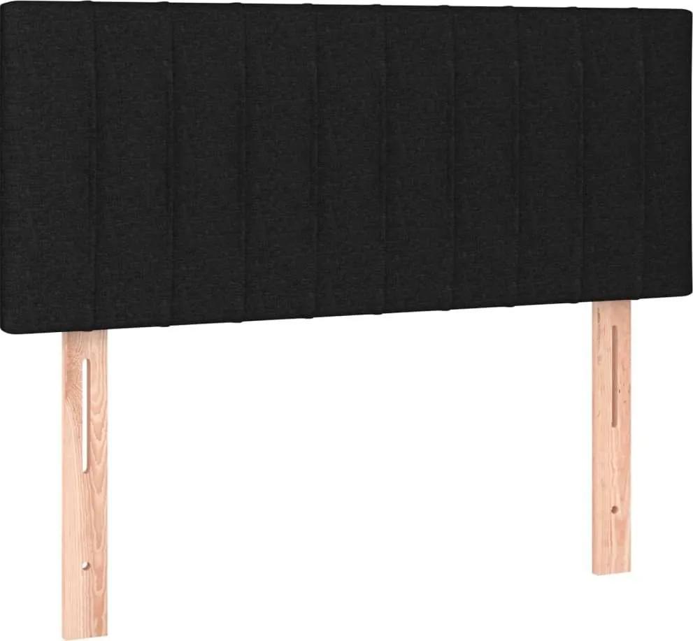 vidaXL Box spring postel s matrací 80 x 200 cm textil [3126919] Barva: Černá