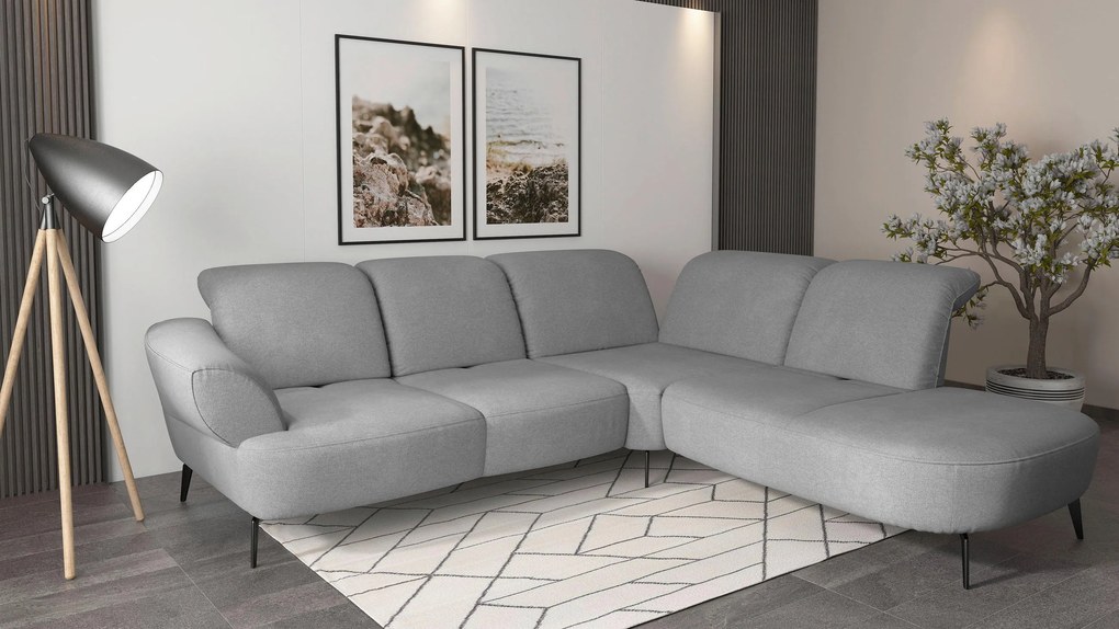 XXXLutz ROHOVÁ SEDAČKA, textil, šedá Sit & More - Sedací soupravy - 000144013281