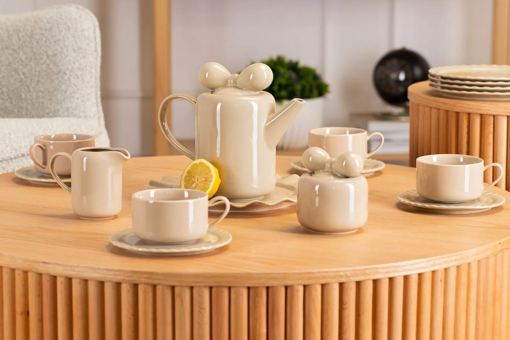 Čajový/kávový set Sofia Beige1