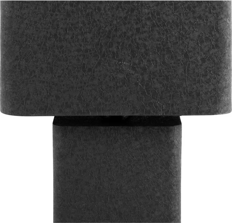 Černá kovová stolní lampa (výška 33 cm) Boaz Recto – Leitmotiv