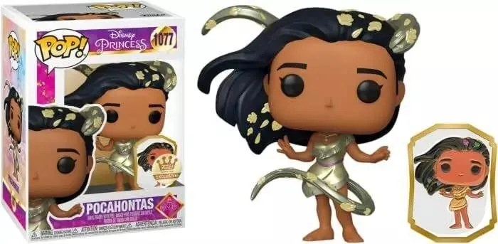 Figurka funko pop! ultimate princess collection - pocahontas (gold) s odznakem