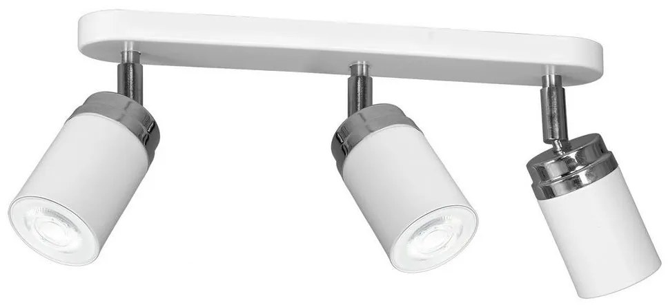 Luminex Bodové svítidlo RENO 3xGU10/8W/230V bílá/chrom LU5138