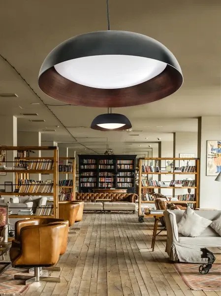Rustikální lustr Lenox 40 SMART černé/Co