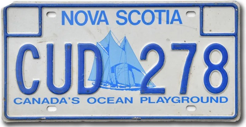 Kanadská SPZ Nova Scotia Ocean Playground CUD 278