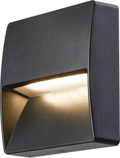 LA 1002869 DOWNUNDER OUT square WL, Outdoor, nástěnné vestavné LED svítidlo, antracitové, 3000K - BIG WHITE (SLV)