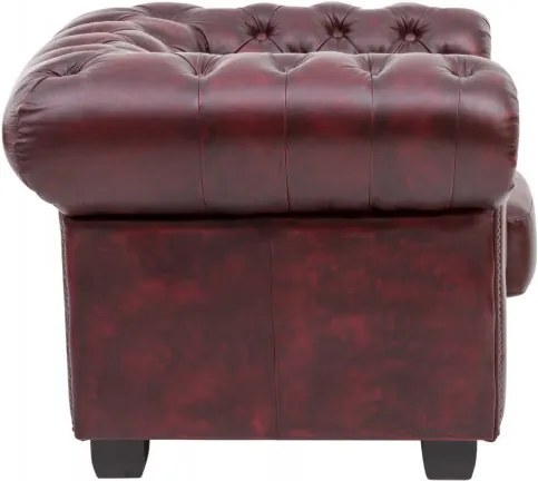 Křeslo z pravé kůže Chesterfield II