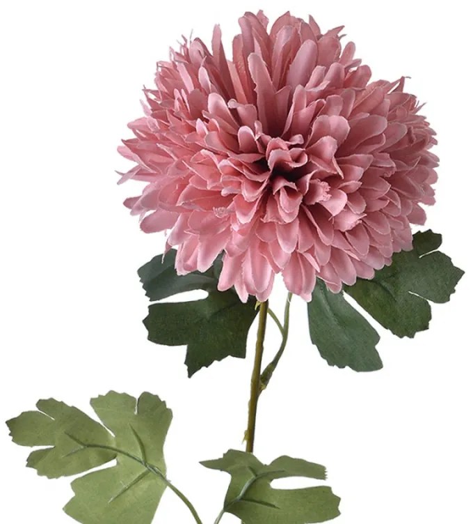 Umělá květina růžová chryzantéma – 54 cm