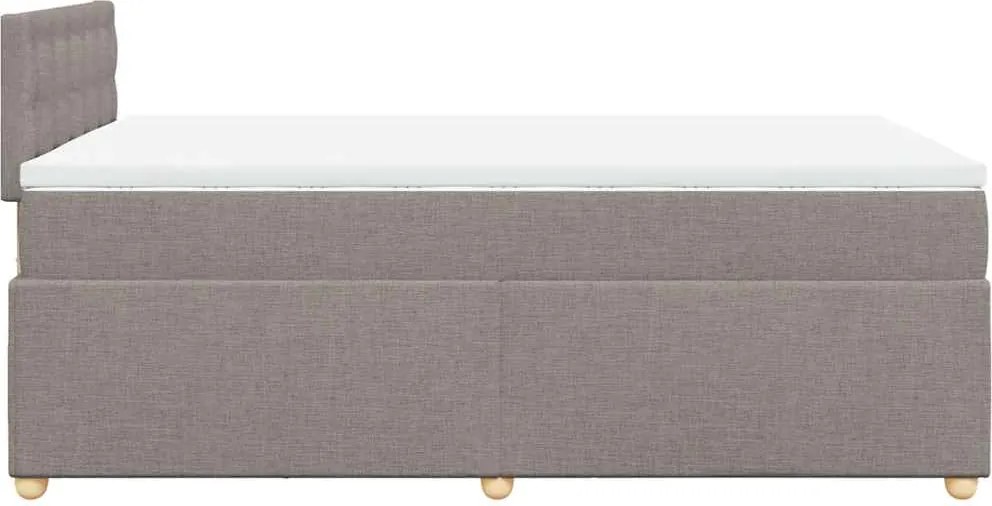 Box spring postel s matrací taupe 120x190 cm textil 3286637