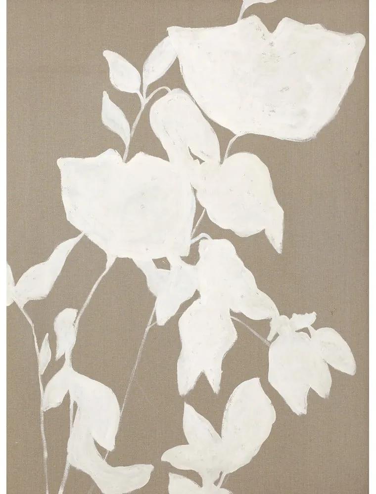 Ručně malovaný obraz 90x120 cm Fortuna White – Malerifabrikken