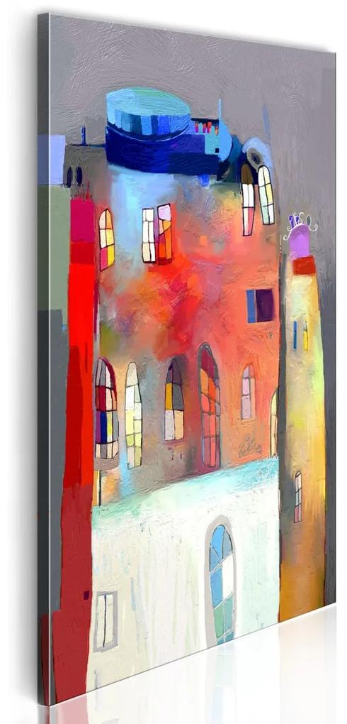 Obraz - Rainbow-hued house