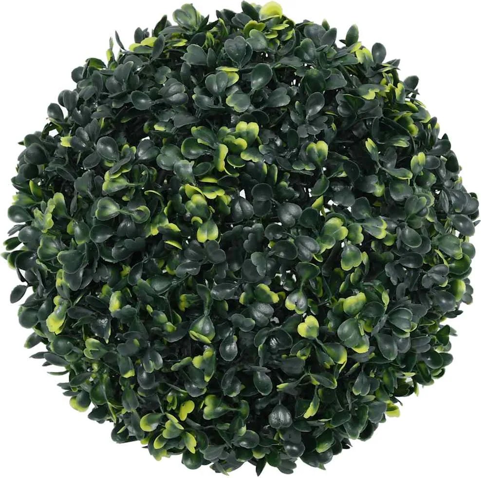 Umělé buxus koule s LED světly 2 ks zelené 45 cm 3335896