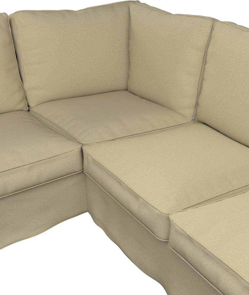 Potah na pohovku IKEA  Ektorp rohová barva zelená látka pletený vzor
