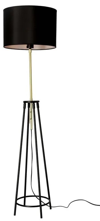 Černá stojací lampa (výška 154 cm) Tegola – Candellux Lighting