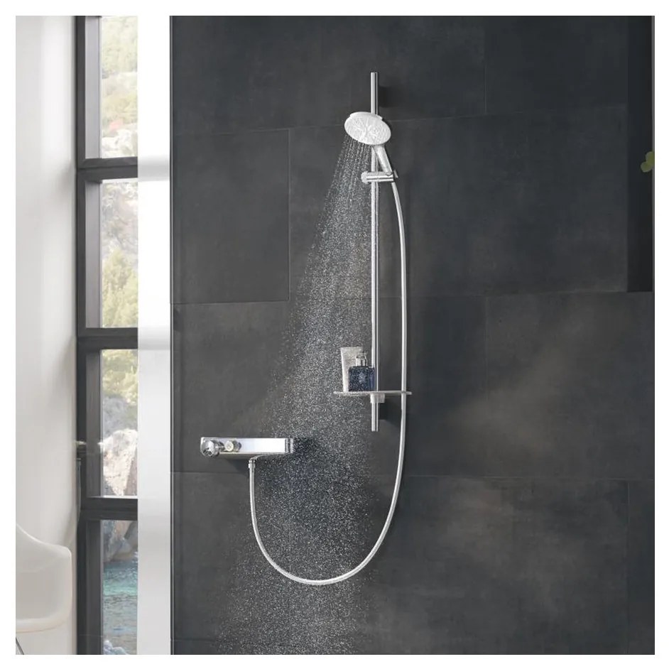 Grohe Rainshower SmartActive 130 - Sprchový set s tyčí 900 mm a se 3 proudy, měsíční bílá 26578LS0