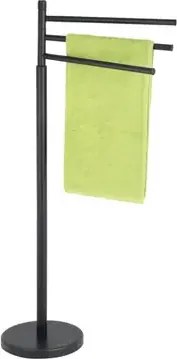 MSV ELLA stojan na ručníky 3 ramena černá / ocel / 40 CM