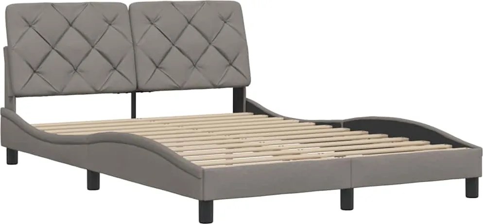 Rám postele bez matrace taupe 140 x 200 cm textil 3310605