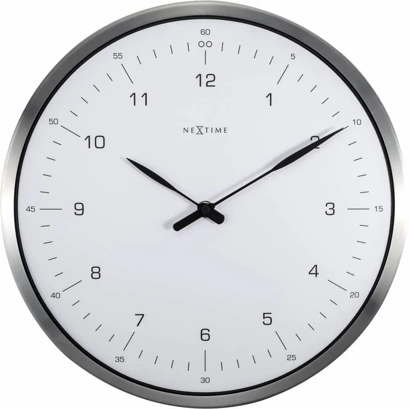Designové nástěnné hodiny 3243wi nextime 60 minutes 33cm