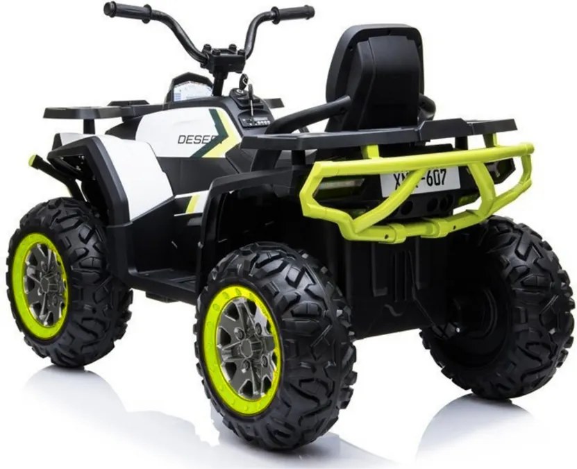 LEAN CARS Elektrická čtyřkolka XMX607 LED bílá