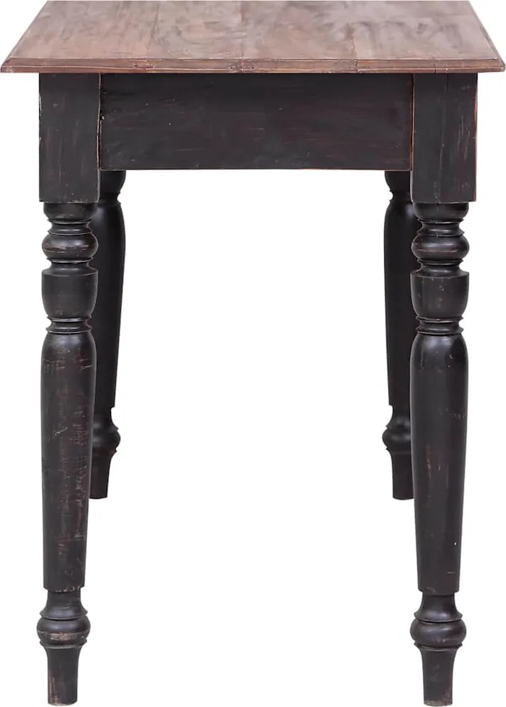 Psací stůl se 3 zásuvkami 117 x 57 x 75 cm masivní mahagon 283907