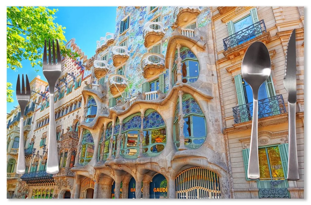 Sablio Prostírání Barcelona Gaudi Casa Batllo 2: 40x30cm