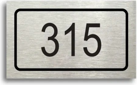 ACCEPT Číslo na dveře - typ 05 (50x30mm) - bílá tabulka - barevný tisk