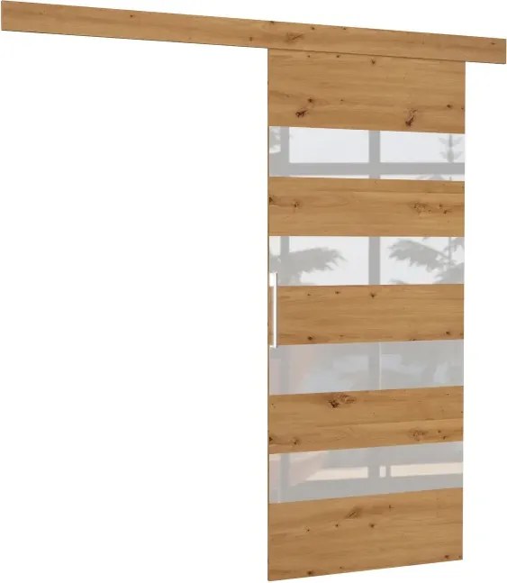 Posuvné nástěnné dveře MILOU 86 artisan – varianta 2