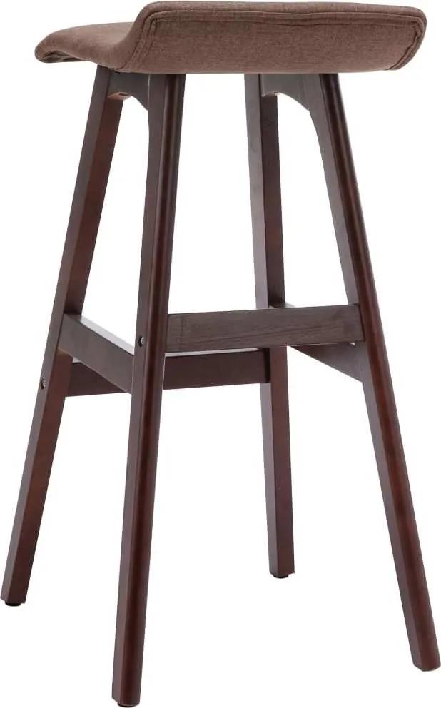 vidaXL Barové židle 2 ks taupe textil [249585] Barva: Tmavě šedá a tmavě hnědá
