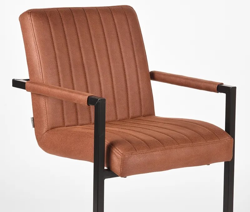 LABEL51 jídelní židle MILO koňak Color: Cognac UK-30.208